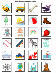 B Printables | Free SLP