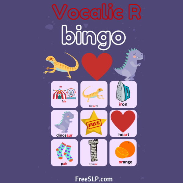 Vocalic R Printables | Free SLP
