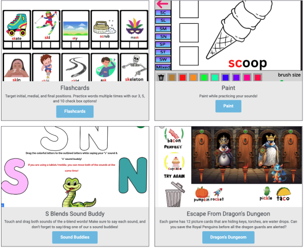 500+ Free SLP S Blends Sound Materials, Games, Activities, Flashcards ...