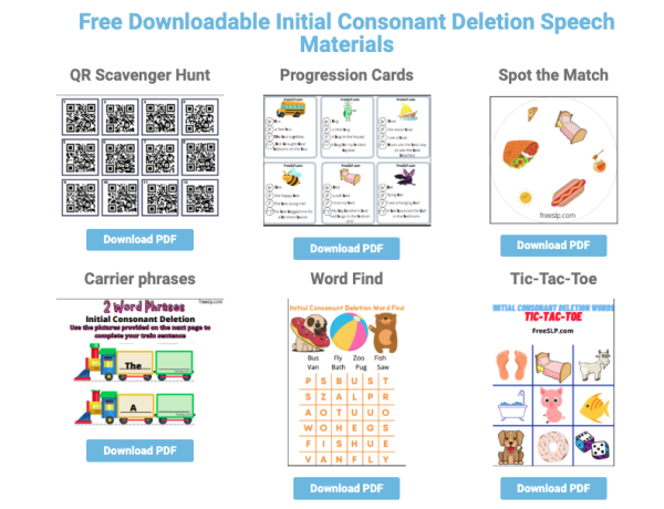 1,000+ Free Initial Consonant Deletion (ICD) Word Lists, Phrases ...