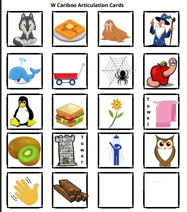 W Printables | Free SLP